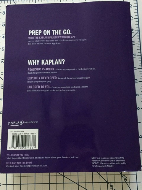 2021 - 2022 Kaplan Bar MBE Multiple Choice Practice Questions ...