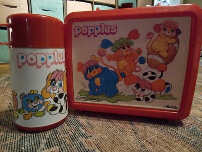 1986 Popples Red Lunch Box With Thermos | eBay