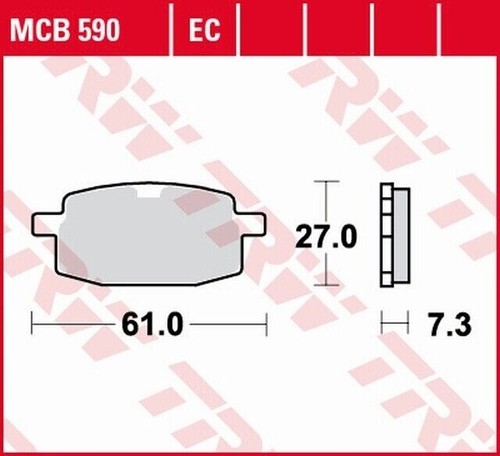 TRW Bremsbelag vorne EC MBK YW 100 Booster SB02 01- MCB590EC mit ABE 3322937992140 | eBay.de