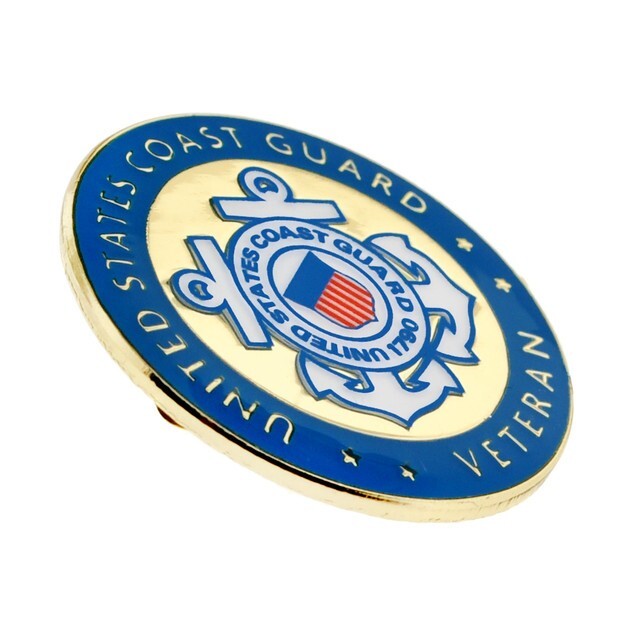 PinMart's Officially Licensed U.S. Coast Guard Veteran Lapel Pin | eBay