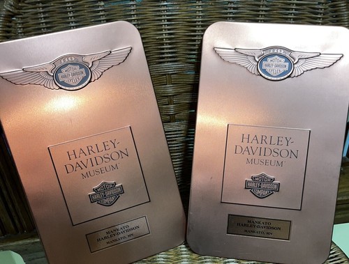 Two Harley Davidson 110th Anniversary Museum Tin Boxes - Empty For ...