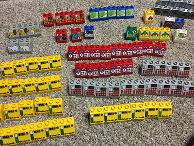 1 lego duplo 2X2 slope 45 printed computer moniter octan shop panel | eBay