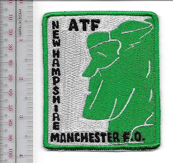 ATF New Hampshire Manchester Field Office Boston Field Divi. Patch vel ...