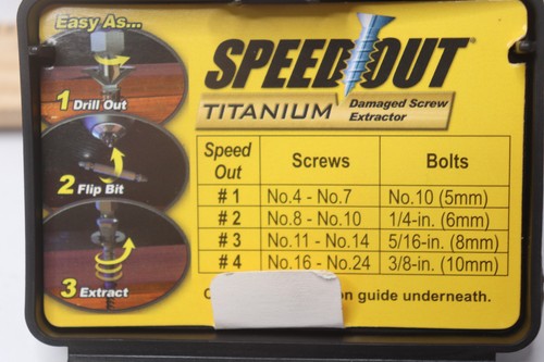 (4-Pk) Speed Out Titanium Screw Extractor | eBay