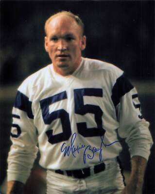 Maxie Baughan Rams Signed Auto 8x10 *4890 | eBay