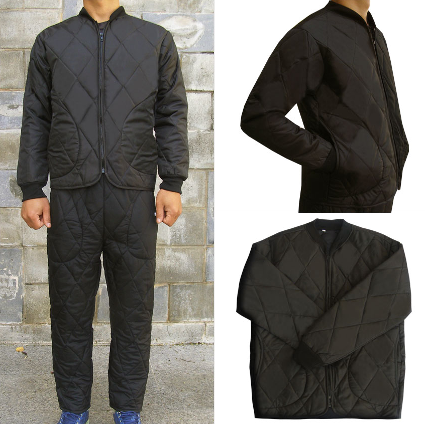 Mens Field Jacket Liners Winter Warm Inner Quilted Black Jacket US XS ...