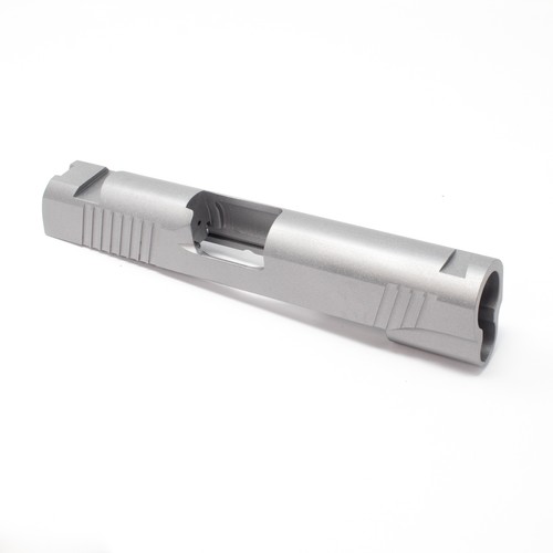 1911 Commander Slide - Carbon 45 ACP STD Sight Cuts/ Swept Cut/ Thick F ...