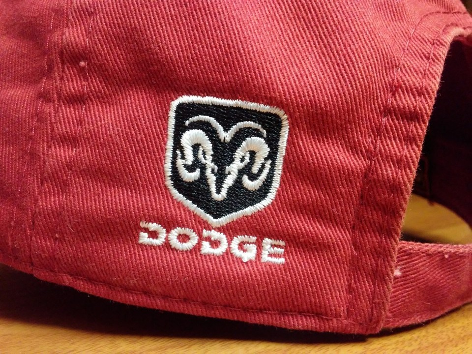 Dodge Ram Red Hat Cap Strap Back Adjustable Official Licensed Product ...