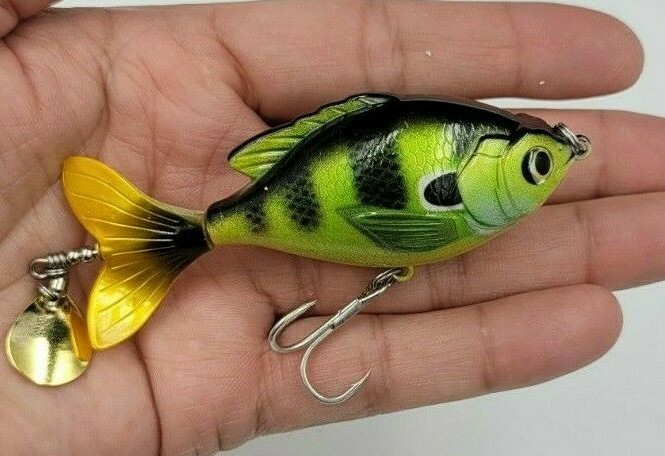 Fishing Lures Lot Whopper Plopper Top water Rotating Tail Bass Trout ...