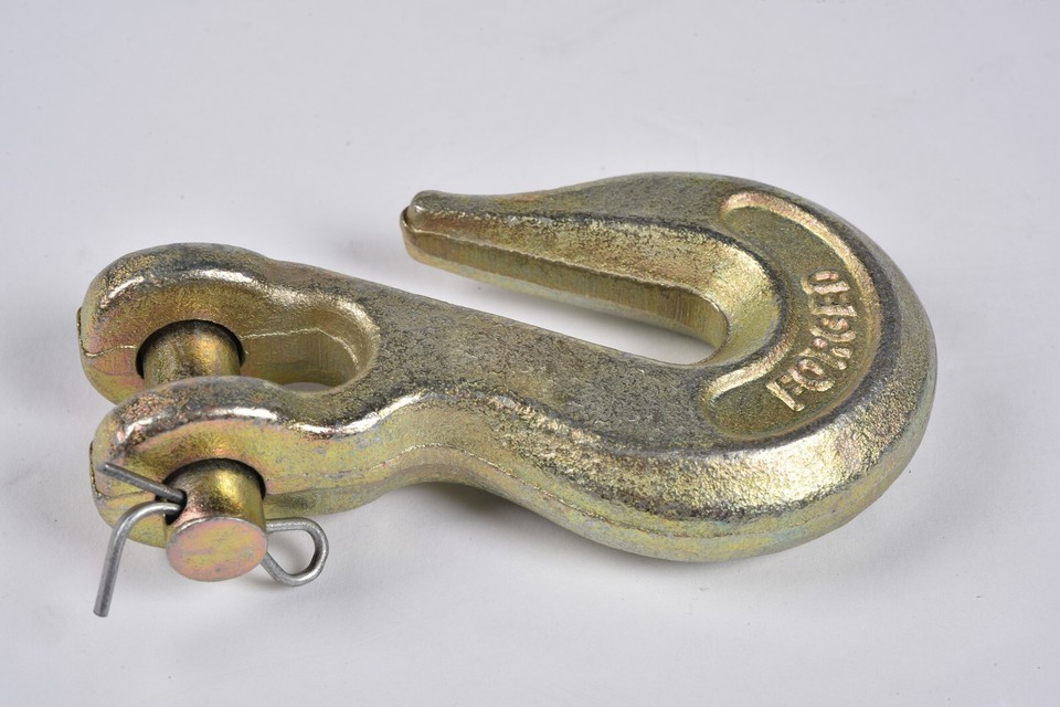 4x Clevis Grab Hook Tow Chain End G70 1/4" Flatbed Trailer Tie Down ...