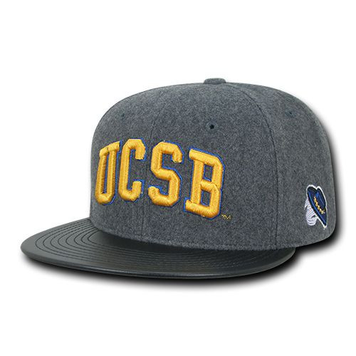 UC Santa Barbara Gauchos UCSB Wool Flat Bill Snapback Baseball Cap Hat ...