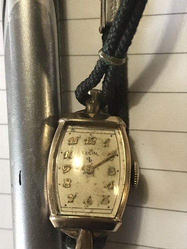 VINTAGE 1940’s LADIES ELGIN 10 KARAT GOLD FILLED WOMENS WATCH FROM DAYS ...
