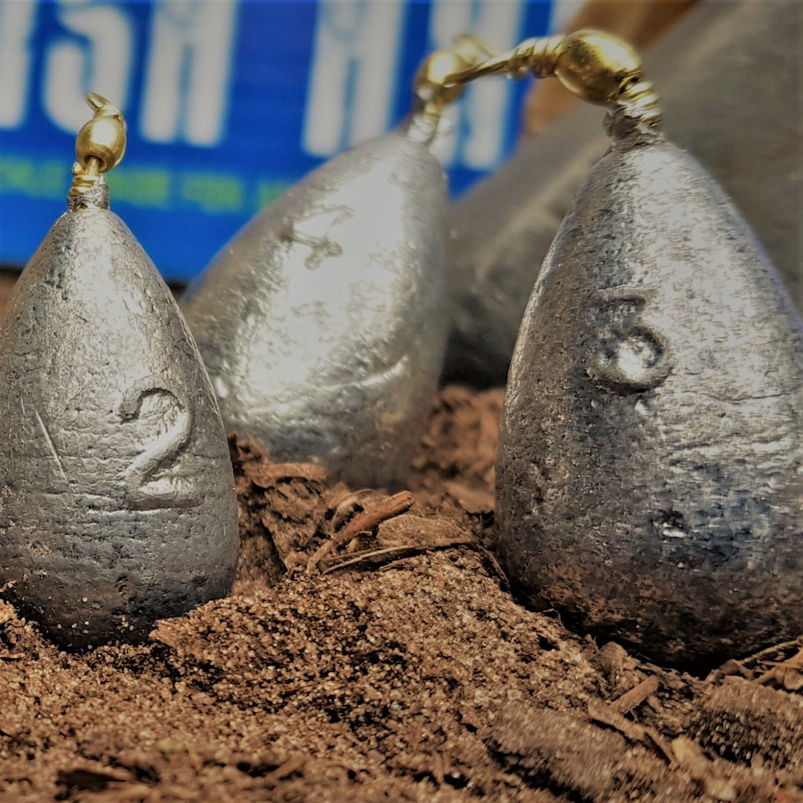 Pear Shape sinkers, 2oz bomb sinker whiting fishing sinker Free Post ...