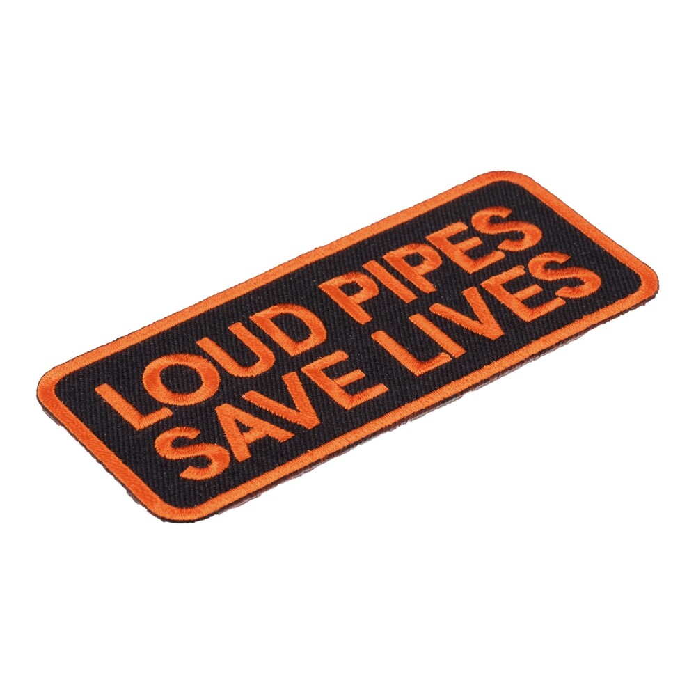 Loud Pipes Save Lives Patch, Biker Sayings Patches | eBay