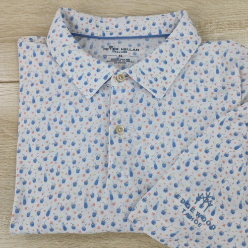 Men's XL Peter Millar Seaside Edgewood Tahoe Resort Golf AOP Pattern ...