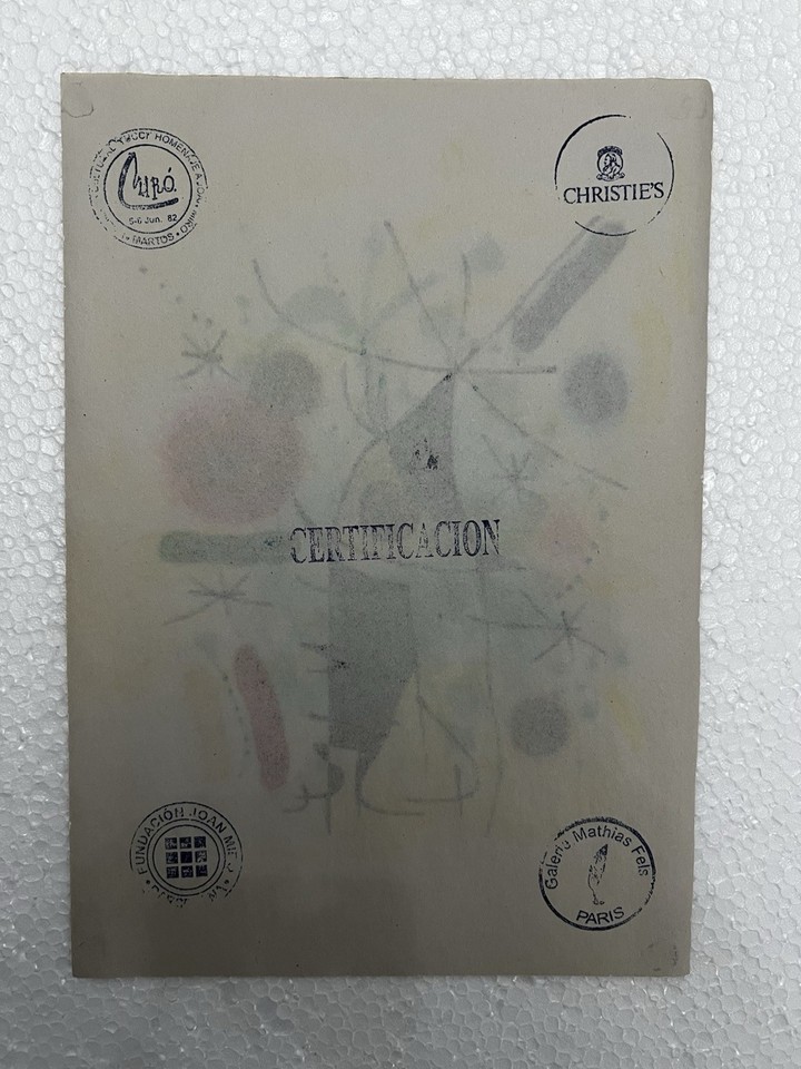 Joan Miro - Amazing Oil Painting - Signed - Stamped - A1 - Surrealism ...