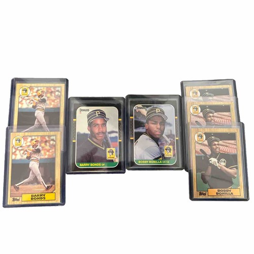 BARRY BONDS & BOBBY BONILLA PITTSBURGH PIRATES (GIANTS) LOT! ROOKIE RC ...