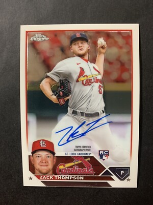 Zack Thompson 2023 Topps Chrome Update Rookie Autograph #RA-ZT RC | eBay