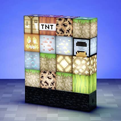 Minecraft Block Building Light Stackable Gaming Night Desk Lamp ...