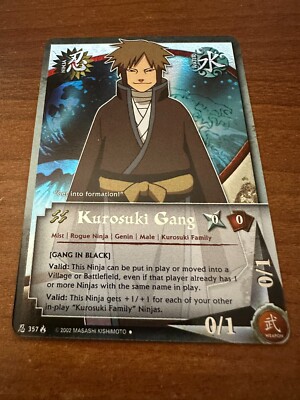 Naruto CCG - Kurosuki Gang [Gang in Black] 357 Foil Promo | eBay