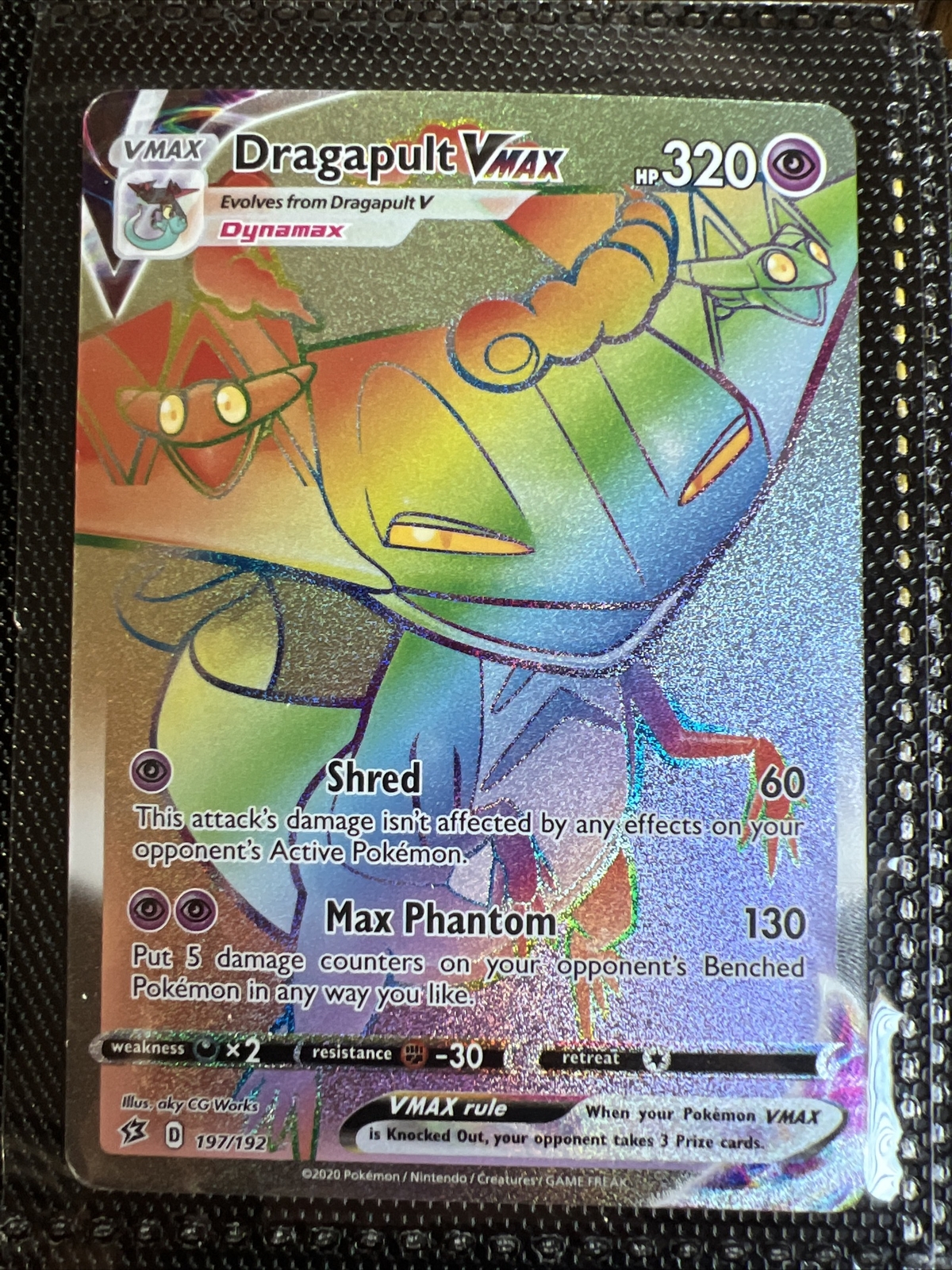 Pokémon TCG Dragapult VMAX Rebel Clash 197/192 Holo Secret Rare | eBay