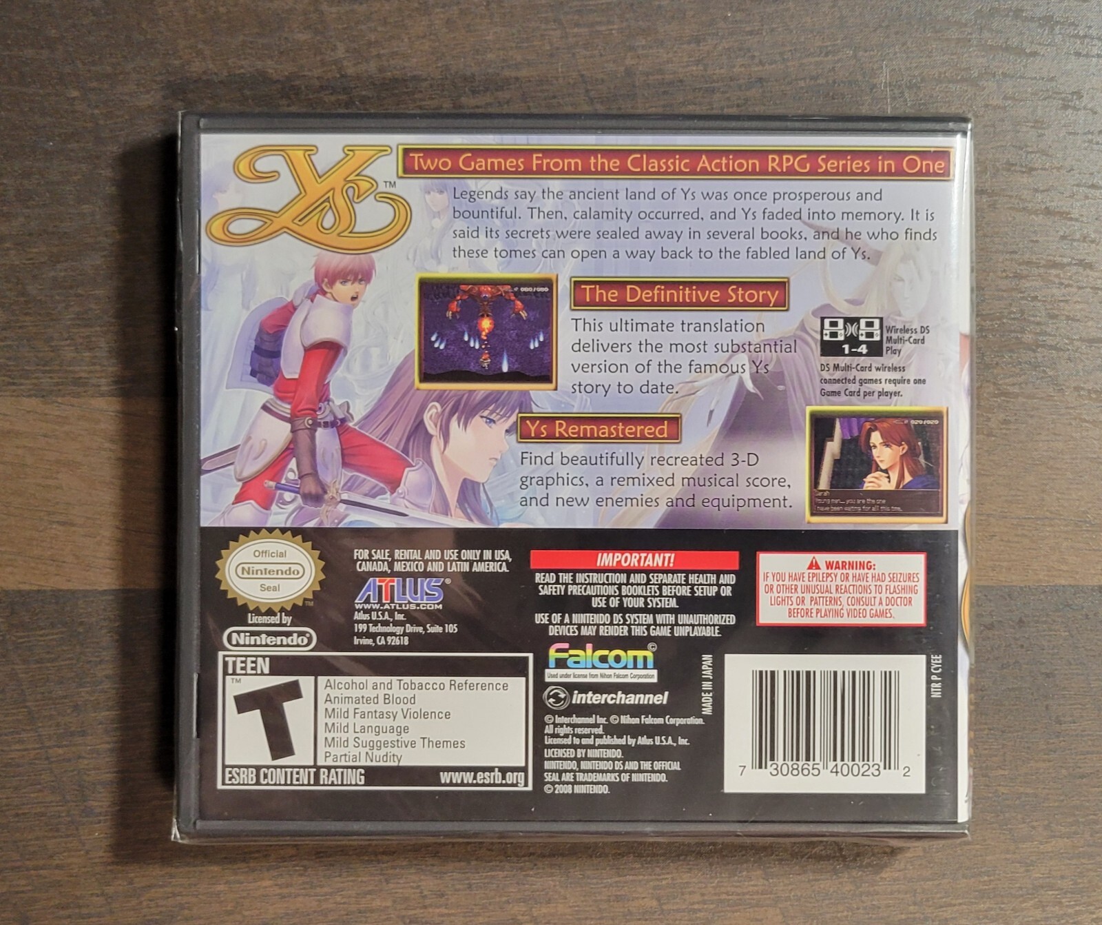 Legacy of Ys: Books I & II (Nintendo DS, 2009) for sale online | eBay
