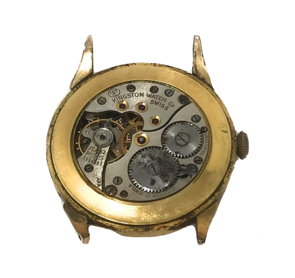 Kingston Watch Co / Swiss / Triple-Date Moon Phase Vintage Men's 17J ...