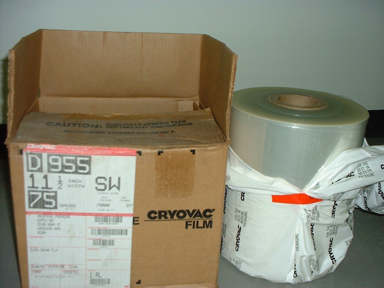 2 rolls Cryovac Shrink Film 8", 100 Guage, Center Fold | eBay