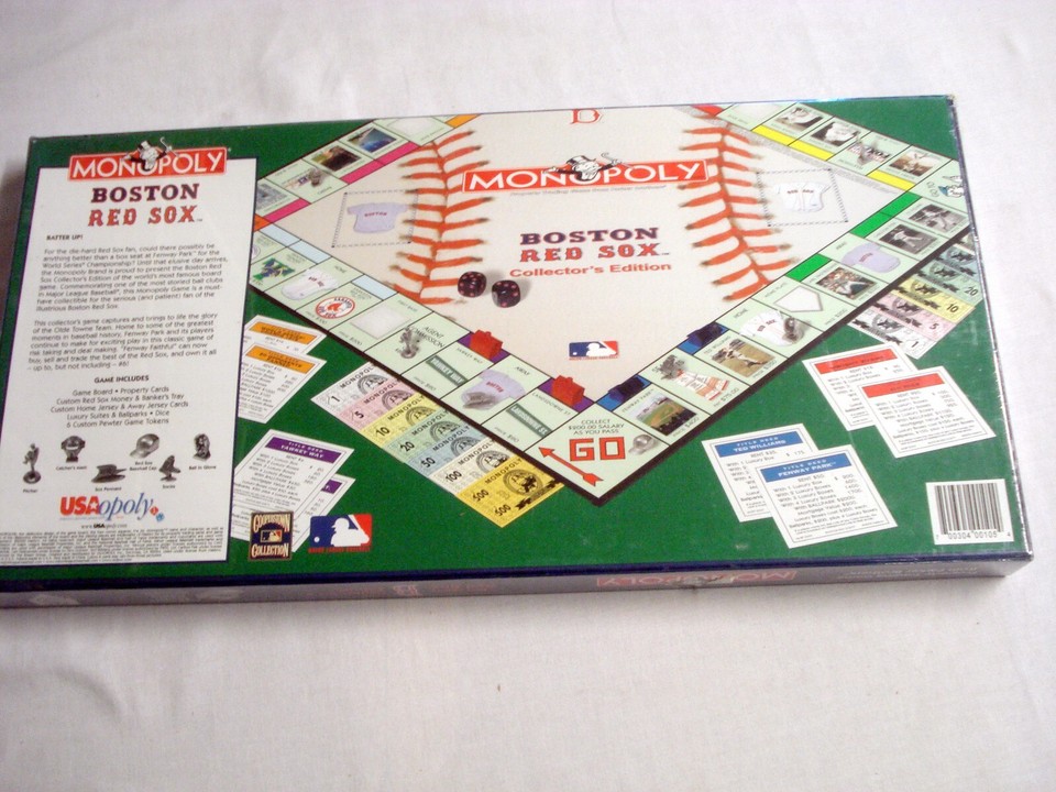 Monopoly Boston Red Sox Collector's Edition New Sealed in Plastic 2000 ...