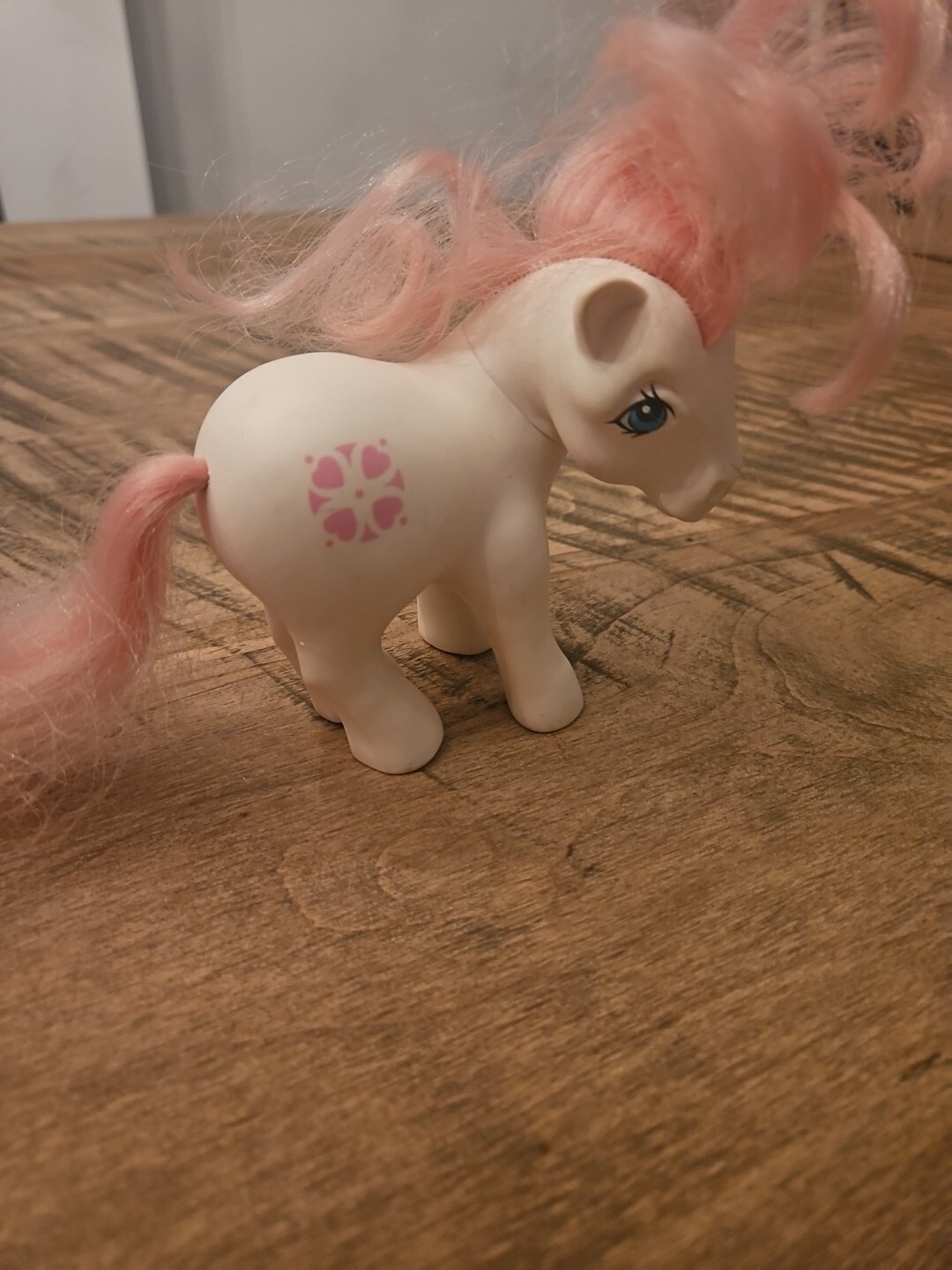 VINTAGE 1983 G1 MLP MY LITTLE PONY WHITE SUNDANCE W PINK HEARTS + HAIR ...