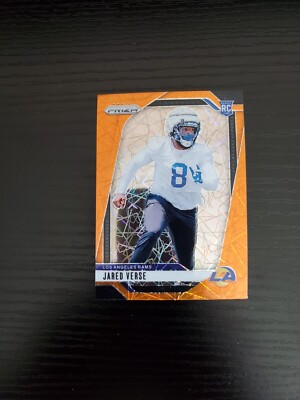 Jared Verse - 2024 Panini Prizm #341 Rookie Card - ORANGE LAZER PRIZM ...