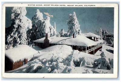 c1910's Winter Scene Mount Wilson Hotel Mount Wilson California CA ...