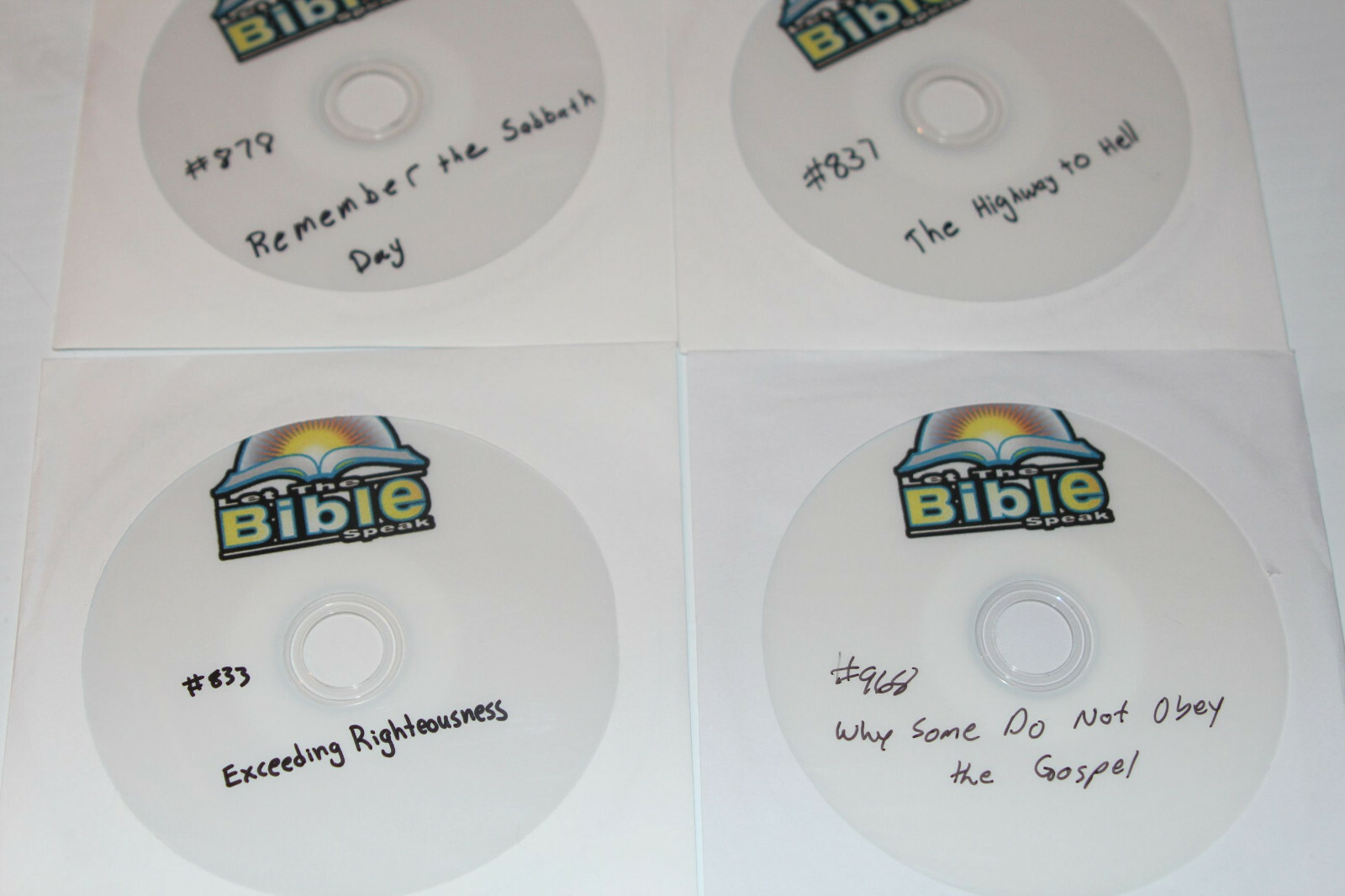 Lot of 38 Discs - Pastor Brett Hickey "Let the Bible Speak" Christian ...