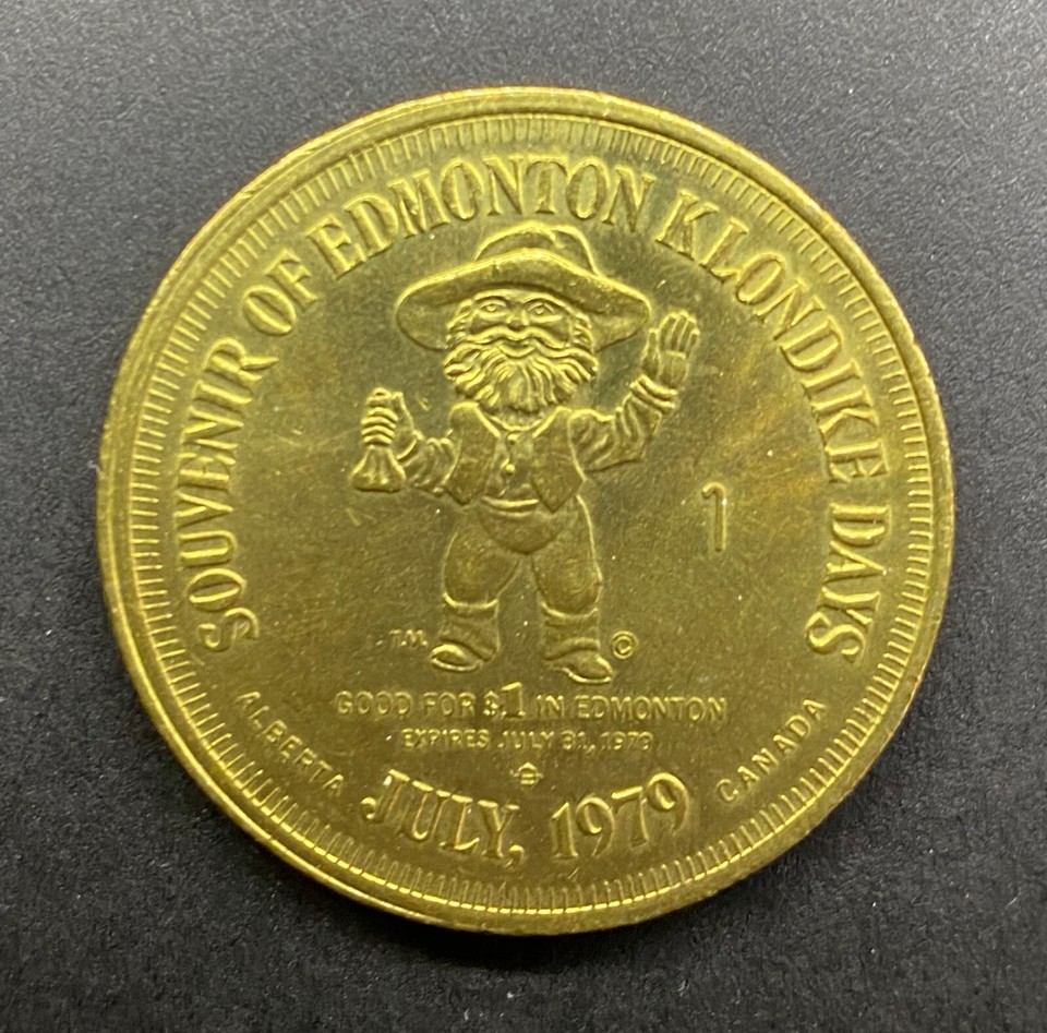 Canada Edmonton Alberta 1979 Klondike Dollar Coin Medal Token | eBay