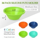 36 Pcs Silicone Puto Molder Filipino Medium-Size, 2.75" Reusable ...