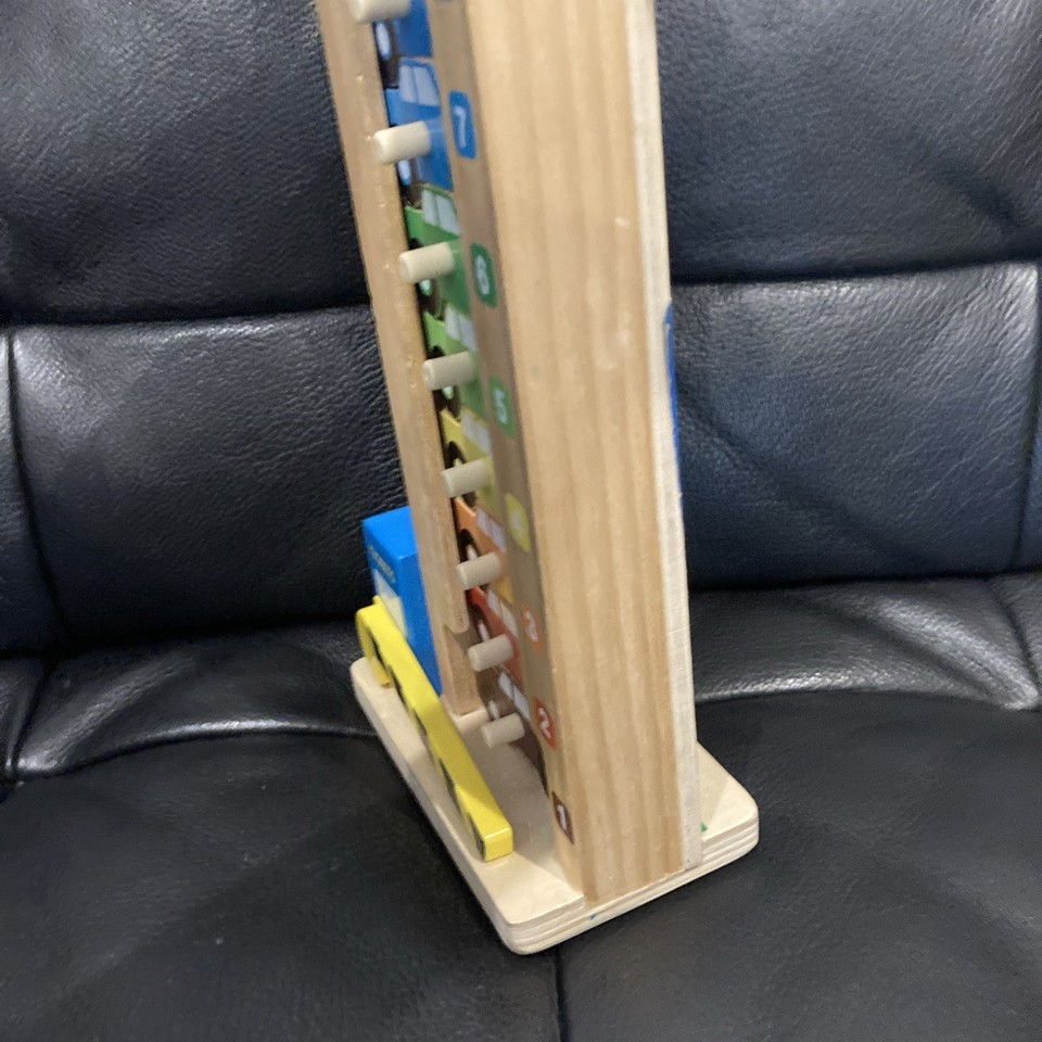 Melissa And Doug Stack And Count Garage Wooden Toys Educational ...