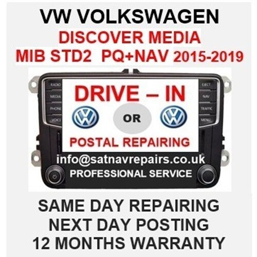 VOLKSWAGEN DISCOVER MEDIA MIB STD2 PQ MEDIA FAULTY TOUCH SCREEN FIXING SERVICE | eBay UK