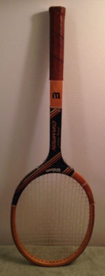 Vintage Wilson Champion Jimmy Connors Tennis Racket Black Brown Sports ...