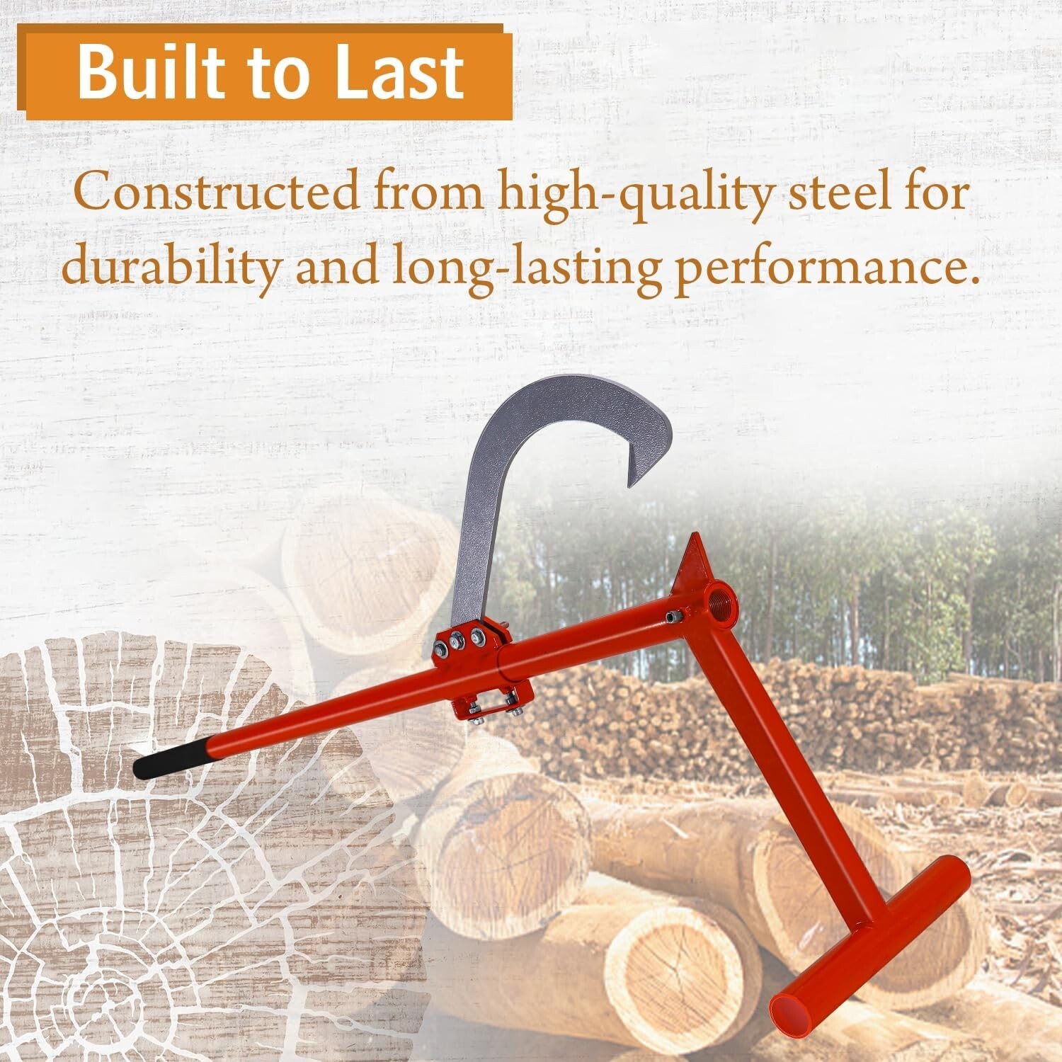 Timber Jack for Logs - 48" -Log Lifter Tool With Adjustable Hook ...