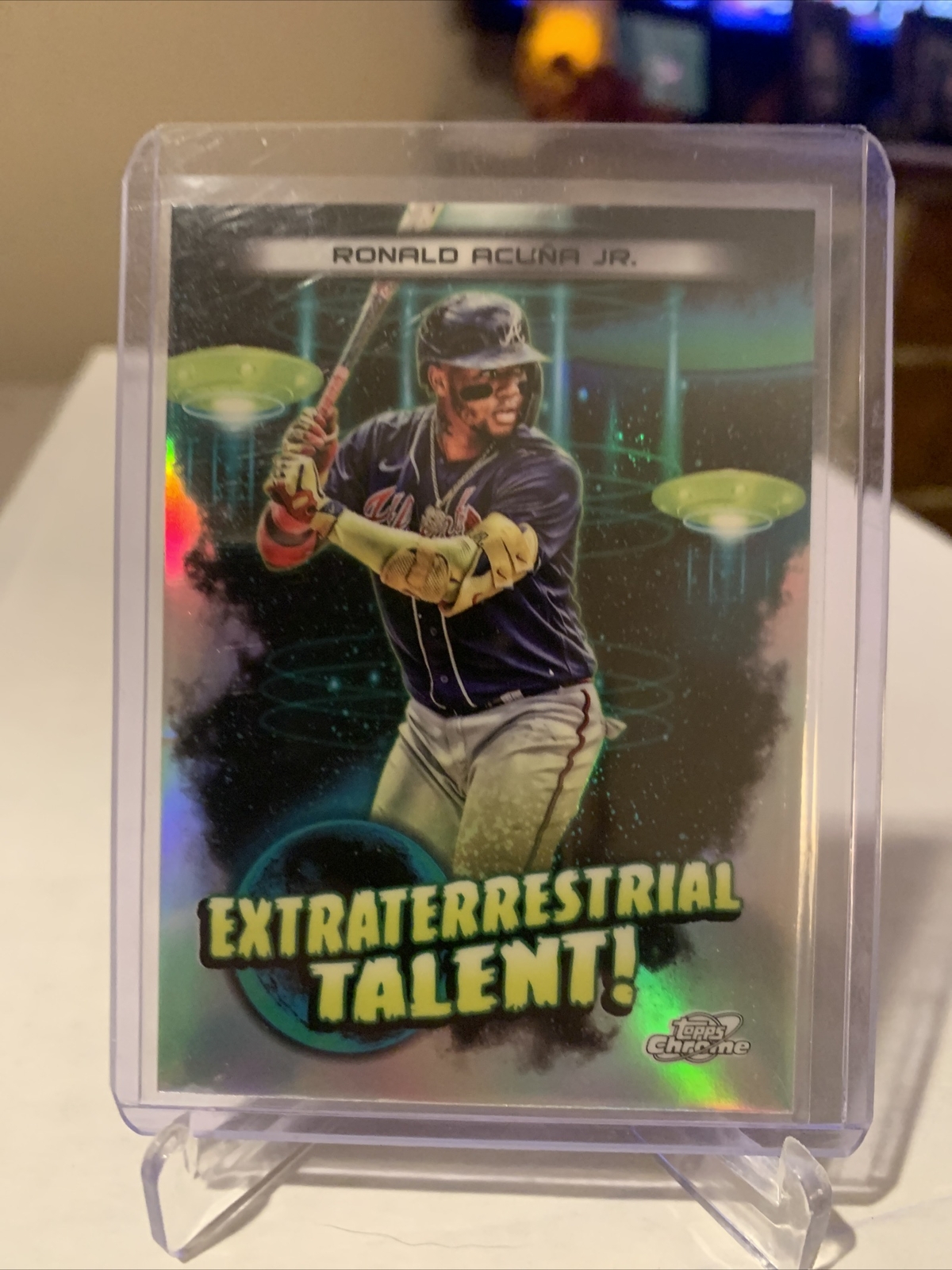 2023 Topps Chrome Cosmic Ronald Acuna Jr. Extraterrestrial Talent ET-2 ...
