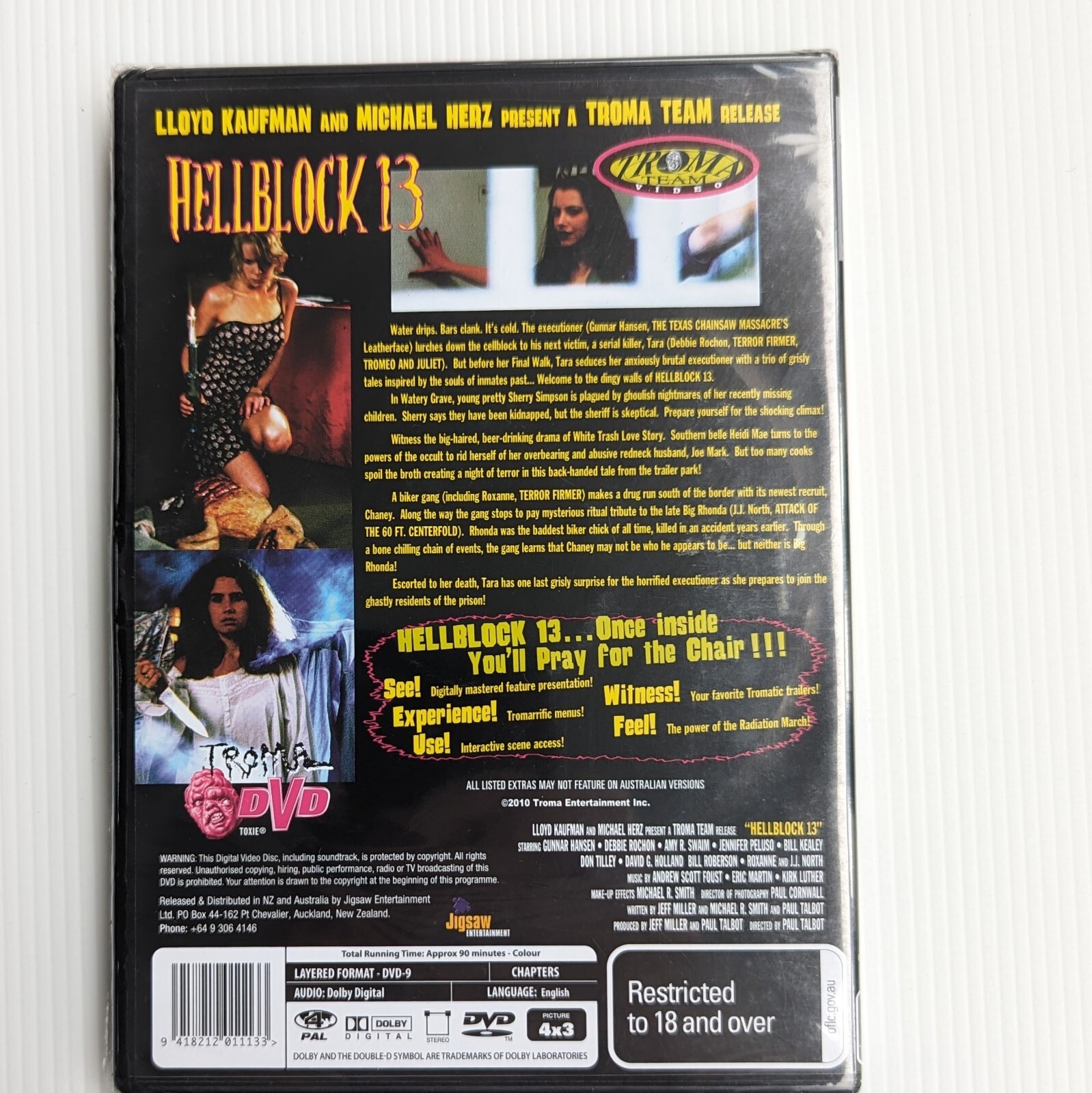 Hellblock 13 DVD (1999) Troma - Genuine Region 4 - NEW Sealed - Free Postage | eBay