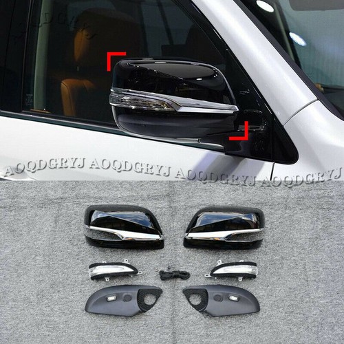 Glossy Black Rearview Mirror Cover Housing For LEXUS LX570 2016-21 ...
