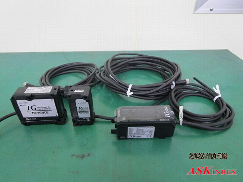 KEYENCE CCD transmission type laser sensor head + amplifier unit IG-028 ...