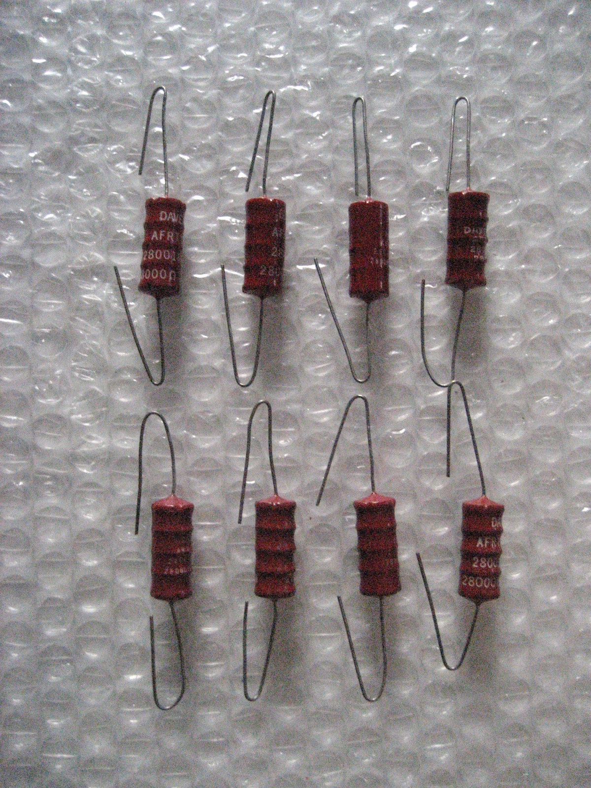 8 x NOS 28K Ohms Daven 3/4 Watt Noninductive Wirewound Resistors! | eBay