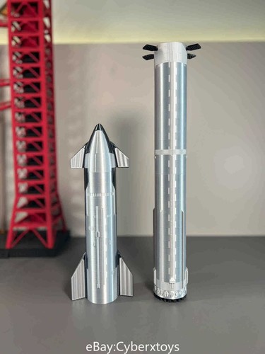 1:200 Spacex Starship with Super Heavy S24/B7 Rocket Model 60cm/24inch ...