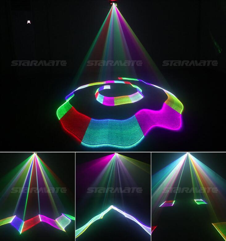 Remote DMX 3D Effect 400mW RGB Laser Show DJ Music Gig Bar Christmas ...