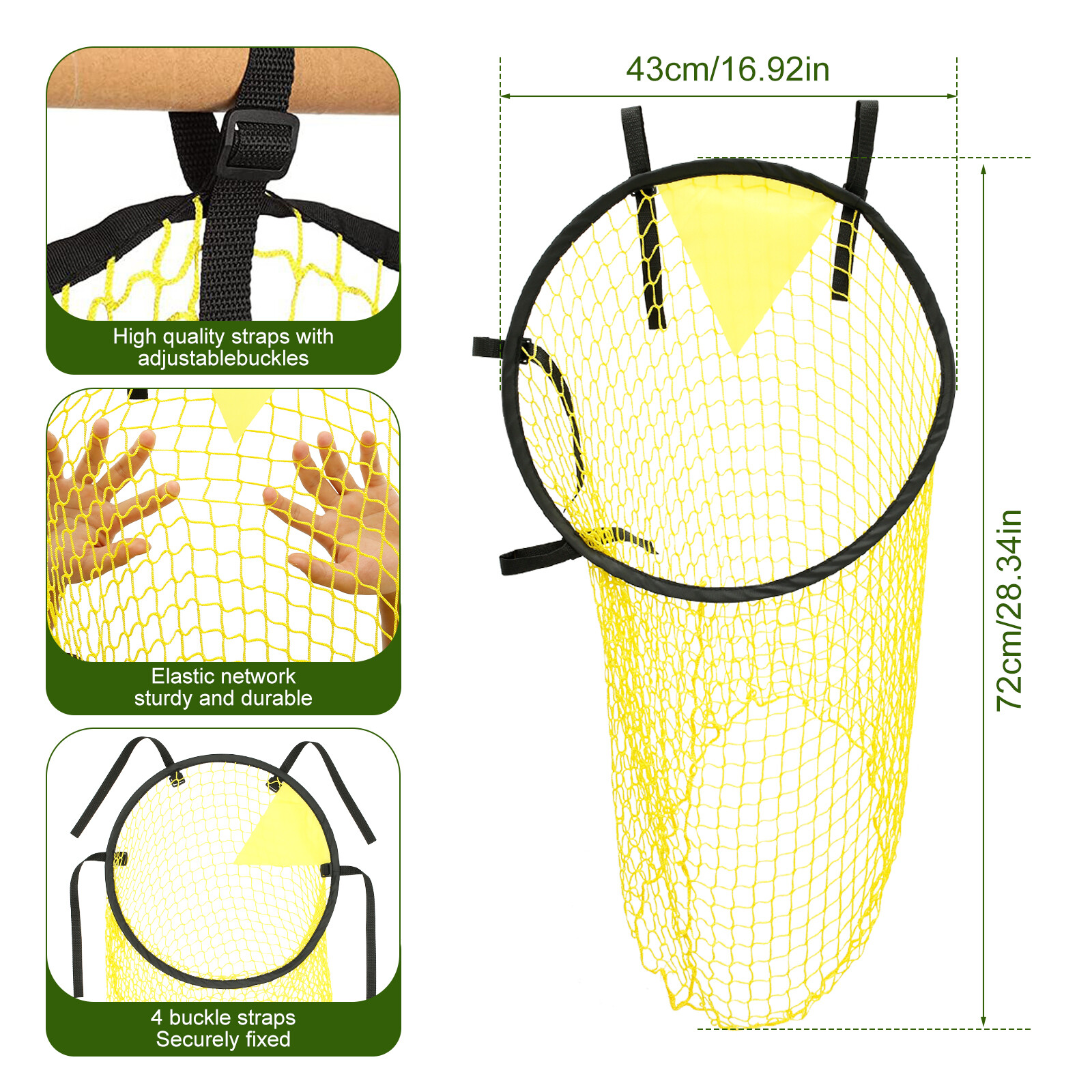 Football Target Net Foldable Football Training Net Easy to Attach and ...