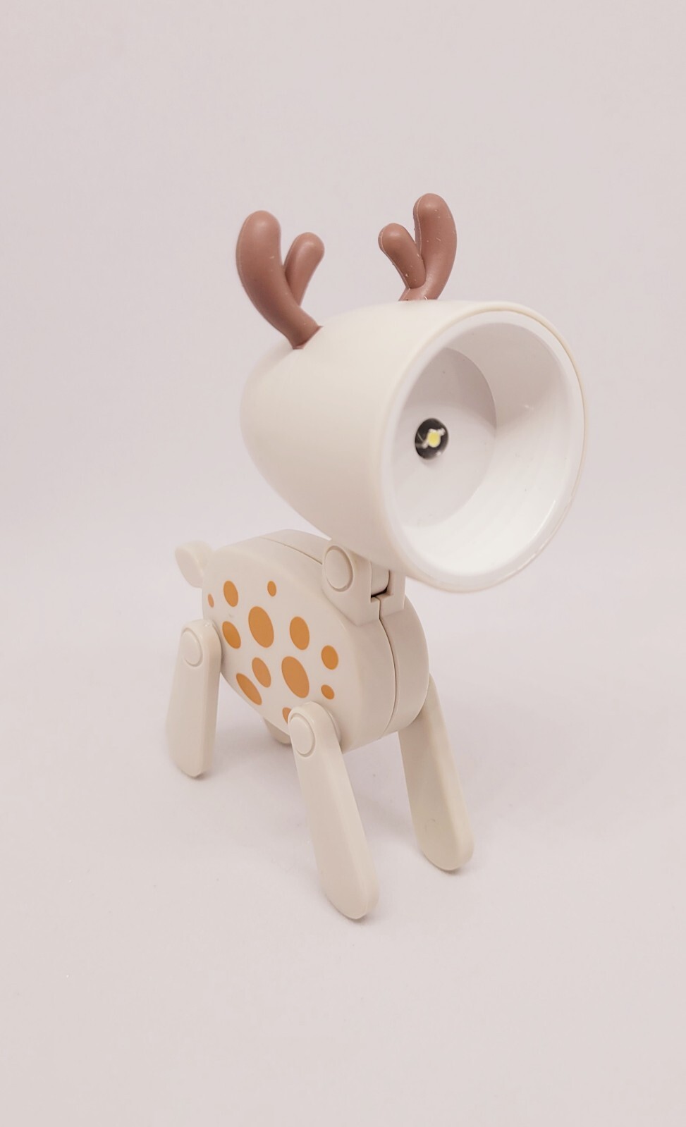 Cute LED mini night light .Bed side table lamp .Beige Reindeer (4x2 ...