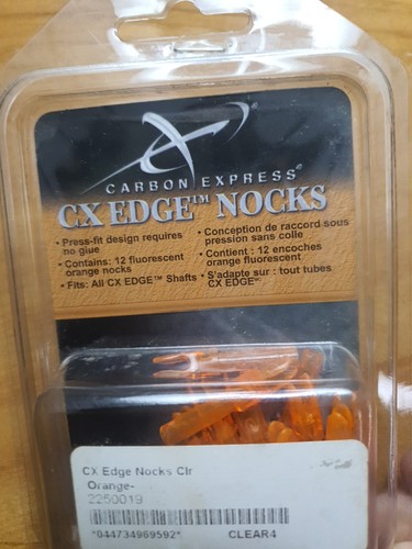 12 Pack: Carbon Express CX Edge Arrow Nocks Fluorescent Orange: W2291 ...