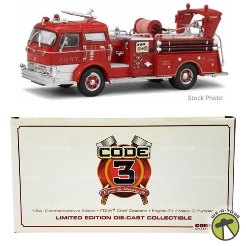 Code 3 FDNY Mack C Pumper Chief Cassano Commemorative Engine 31 LE ...